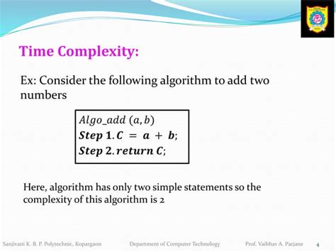 Unit 1 Sixthpptx Algorithm Complexity Time Ppt