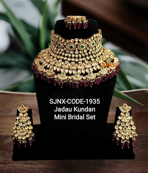 Golden Gold Mini Bridal Set At Rs 7740 Set In Mumbai Id 2850057335933