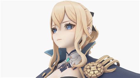Jean Genshin Impact 3d Model By Ilham45