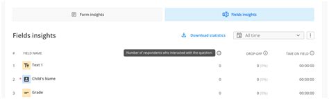Fields Insights 123formbuilder Knowledge Base