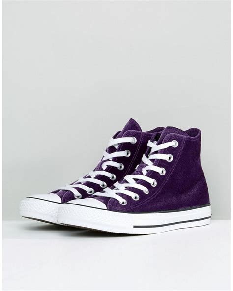 Dark Purple Converse Low Tops Online