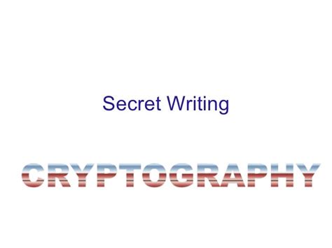 Cryptography