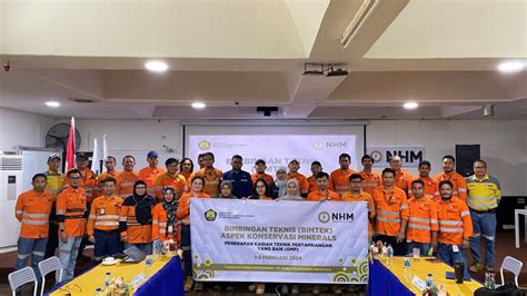 Pelajari Aspek Konservasi Mineral Nhm Gelar Bimtek Pt Nusa Halmahera
