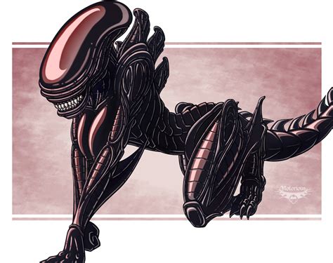 Rule 34 Alien Franchise All Fours Breasts Claws Color Female Female