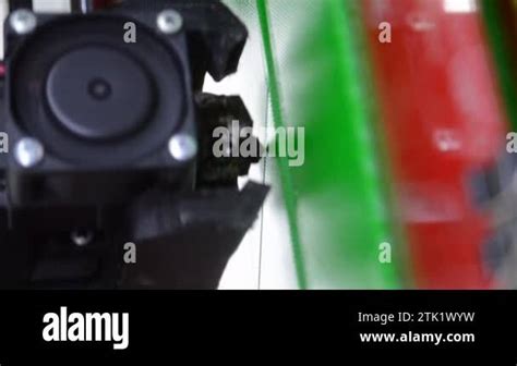 3d Printer Printing Prototype From Molten Plastic Process Of Creating
