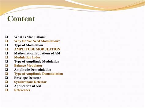 Amplitude Modulation And Demodulation Technique Pptx