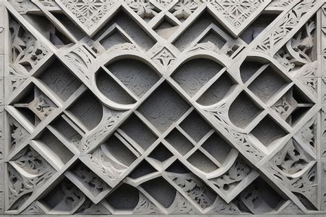 Premium Photo Cement Panel Architecture Details Geometric Pattern