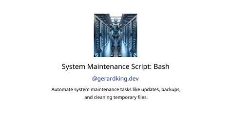 System Maintenance Script Bash GPTs Features And Functions Examples And Prompts GPT Store