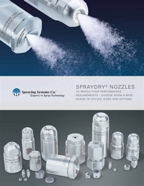 SpraydryÂ® Nozzles Spraying Systems Co