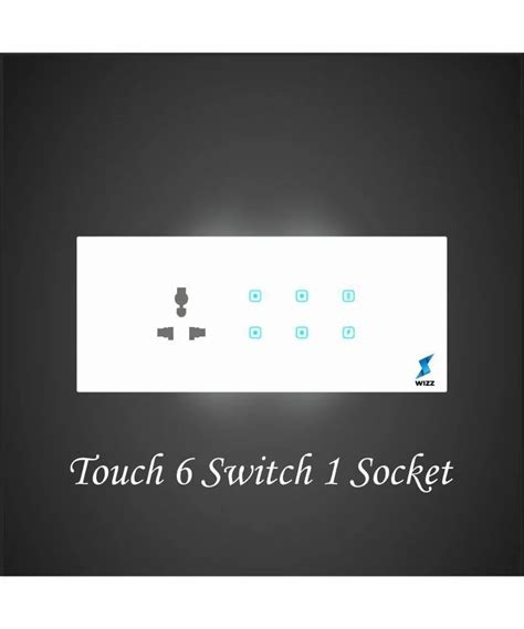 Capacitive White Wizz Modular Touch Switch Socket 16a At ₹ 7116piece