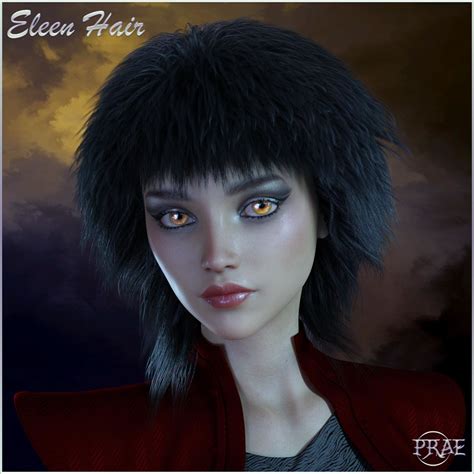 Prae Eleen Hair For Genesis 8 3d Figure Assets Prae