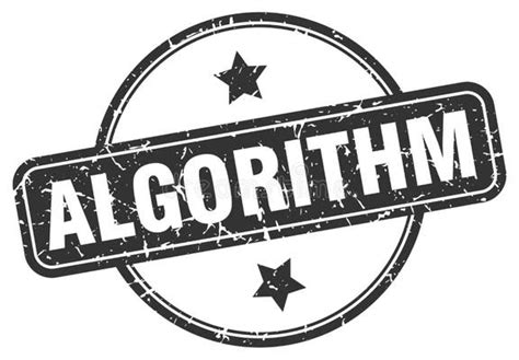 Algorithm Stamp Algorithm Round Grunge Sign Stock Vector Illustration Of Circle Template