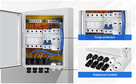 Eco Worthy 4 String Pv Solar Combiner Box Converge The Input 10a Pv