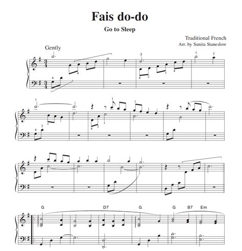 Fais Do Do Harp Column Music