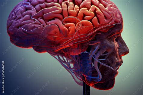 Realistic Human Brain Anatomy Ilustração Do Stock Adobe Stock