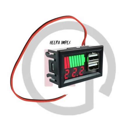 12v Dc Digital Voltmeter Voltage Battery Panel Meter With 2 Usb 5v 2a