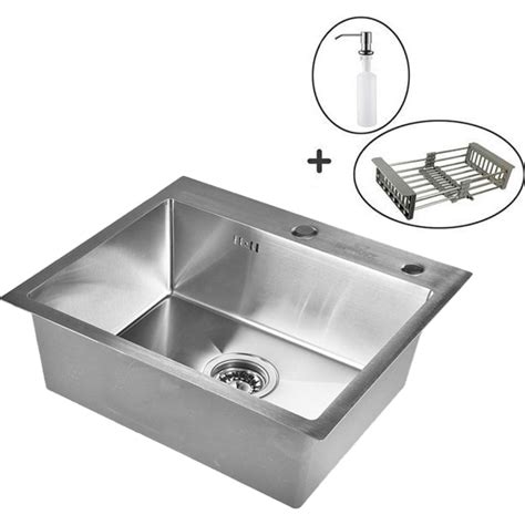 Комплект кухонная мойка из нержавеющей стали WISENT ws37050 (70x50 см ...