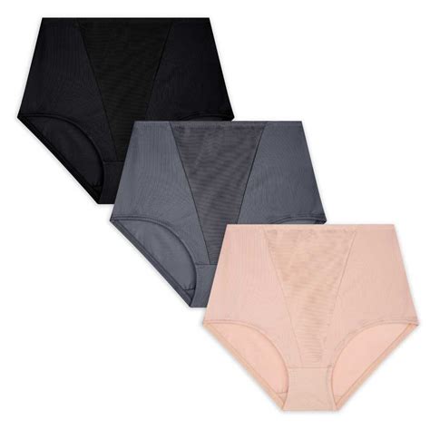 3 Pack High Waist Light Tummy Control Panties René Rofé