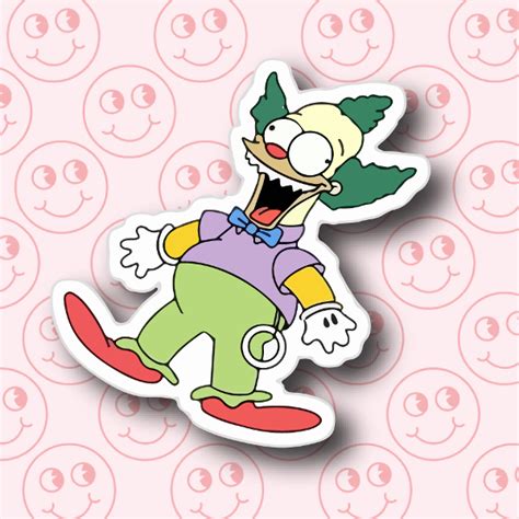 Krusty El Payaso Muñeco Tienda De Stickers