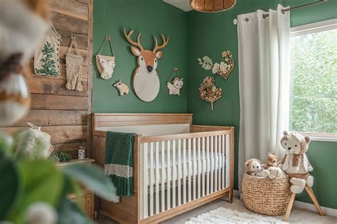 Before And After Adorable Forest Themed Nursery Decorilla Online Interior Design