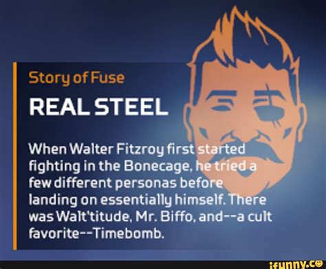 Story Of Fuse Real Steel When Walter Fitzroy First Started Fighting In The Bonecage He Tr Few