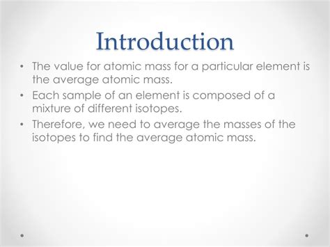 Ppt Calculating Average Atomic Mass Powerpoint Presentation Free Download Id 6536421