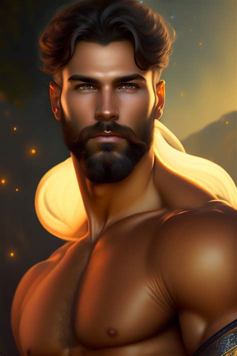 Lexica Handsome Portrait Of A Natural Strong Bearded Man Shaped Face