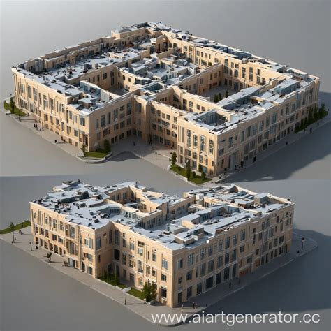 Hightech Math Programming School With 3d Model By Ergasheva Ai Art Generator