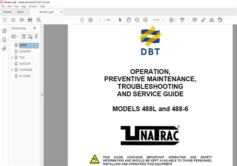 cat dbt 488l and 488 6 operation preventive maintenance troubleshooting and service guide