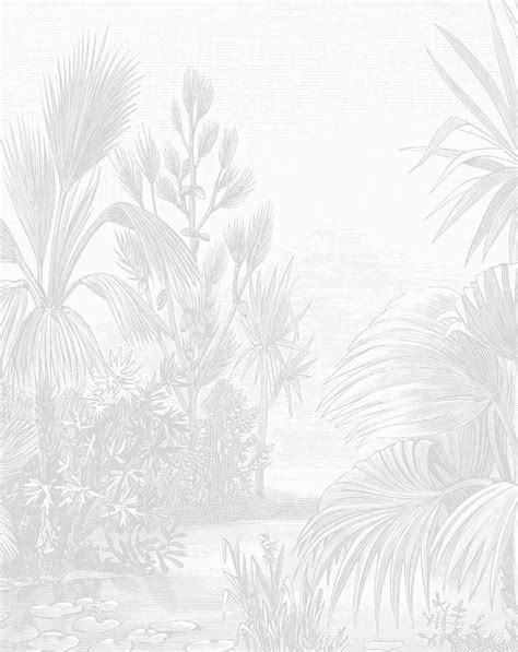 Shop Vintage Tropical Plants Peel And Stick Wallpaper Mural Made In Aus Mural Wallpaper Mural