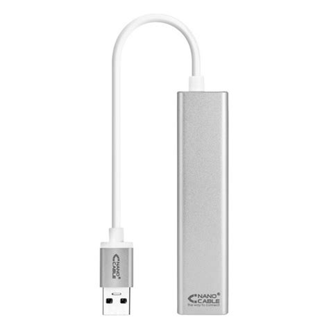 Usb 3 0 Gigabit Ethernet Adapter Nanocable 10 03 0403 Sølv Targetprice Nu