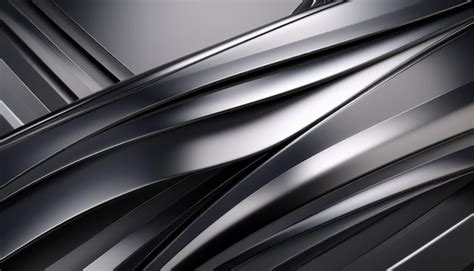 Metallic Curves Create A Symphony Of Light And Shadow Premium Ai