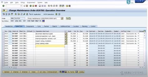 Comment Joindre Des Documents à Vos Ordres De Maintenance Sap Seal Systems