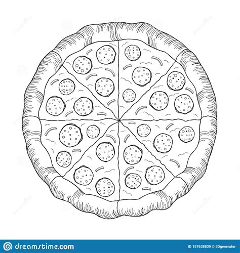 Dibujos De Pizza Para Colorear Páginas Para Imprimir Gratis