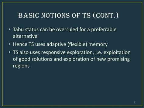 Ppt Tabu Search Powerpoint Presentation Free Download Id2091256