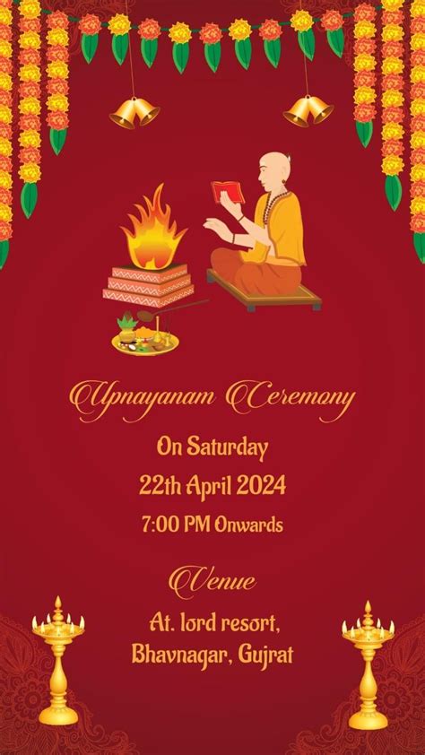 Thread Ceremony Invitation Video Ai 1047 Artofit