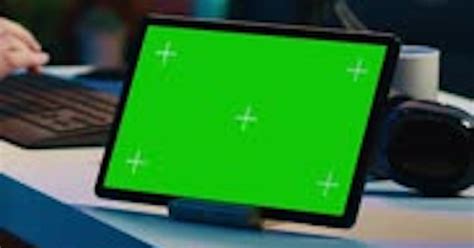 Vertical Video Developer Using Green Screen Tablet Updating Artificial Intelligence Technology