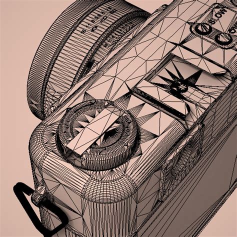 Câmera Analógica Modelo 3d 79 3ds Fbx Max Obj Free3d