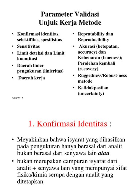 Parameter Validasi Pdf