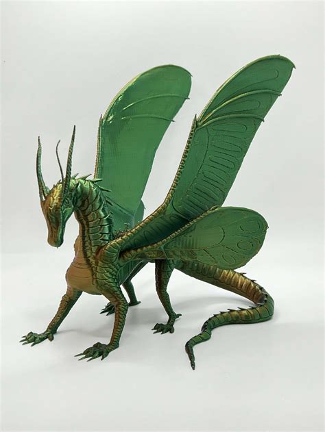 Wings Of Fire Inspired Silkwing Dragon 3d Printed Dragon Etsy
