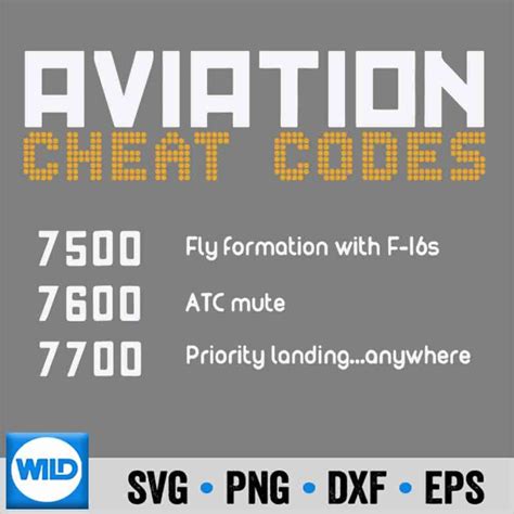 National Aviation Day Svg Aviation Cheat Codes Aviation Pilot Svg Wildsvg