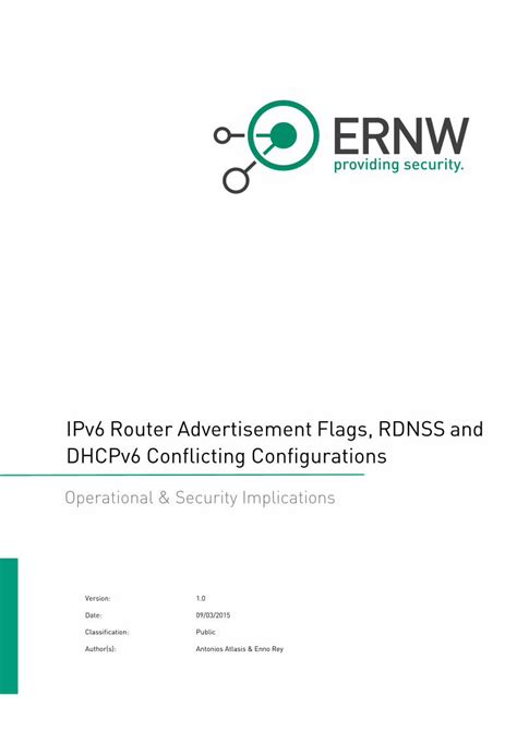 PDF IPv Router Advertisement Flags RDNSS And DOKUMEN TIPS