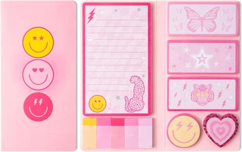 L1rabe Preppy Sticky Notes Set 550 Sheets Christmas Y2k