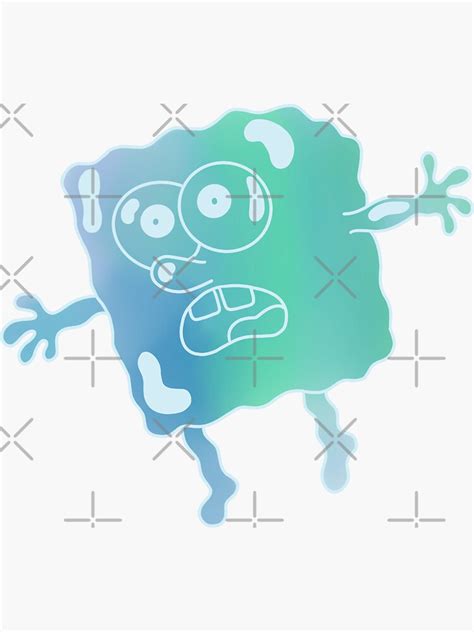 Spongebob Bubble Sticker For Sale By Hazyhorizons Redbubble