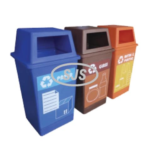 50l Pulau Recycle Bin 3 In 1 Superior Janitorial Supplies Sdn Bhd