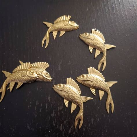 12 Brass Mirror Rosettes Zc111 Etsy