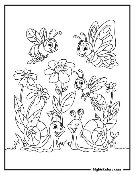 15 Adorable Insect Coloring Pages That Make Learning About Bugs Fun