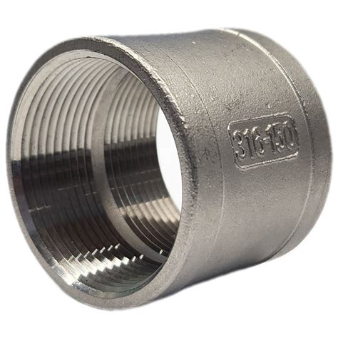 Luva Com Rosca Fêmea De 1 Polegada Em Inox 316