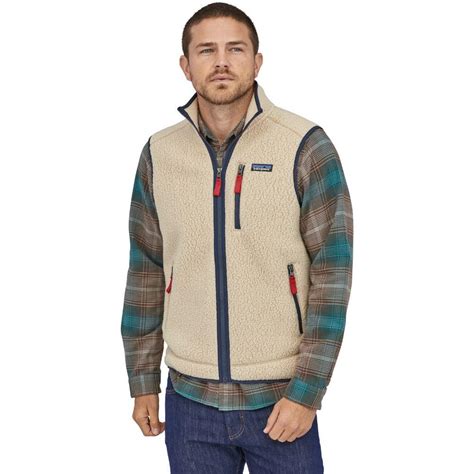 Patagonia Mens Retro Pile Fleece Vest El Cap Khaki Summits Outdoor