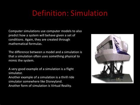 modelling and simulation